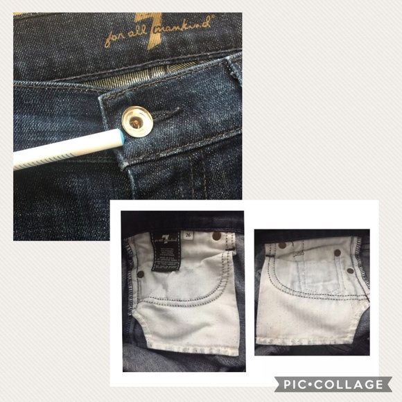 7 For All Mankind | Jeans | 7fam Dojo 26 Cropped Capri Jeans W 295 X I ...